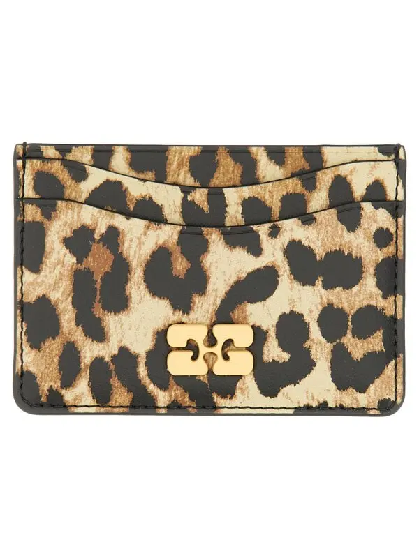 GANNI Card Holder With Animal Motif - Multicolor