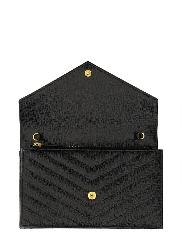 Saint Laurent Envelope Cassandre Wallet With Chain