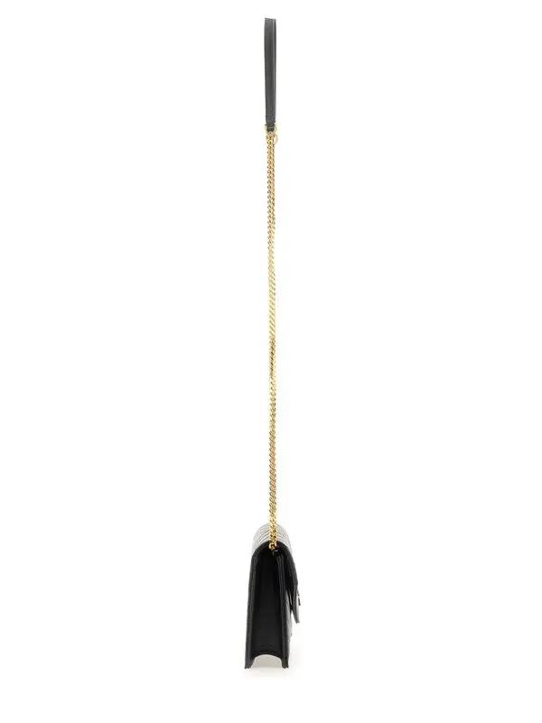 Saint Laurent Envelope Cassandre Wallet With Chain