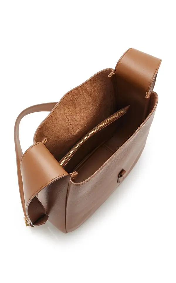 Saint Laurent Le 5 A 7 Leather Crossbody Bag - Brown