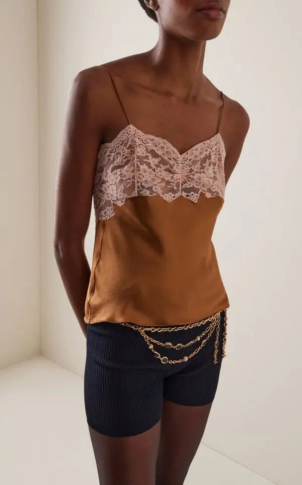 Saint Laurent Lingerie Silk Top