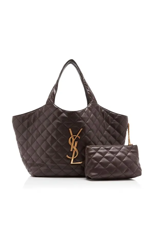 Saint Laurent Icare Medium Leather Tote