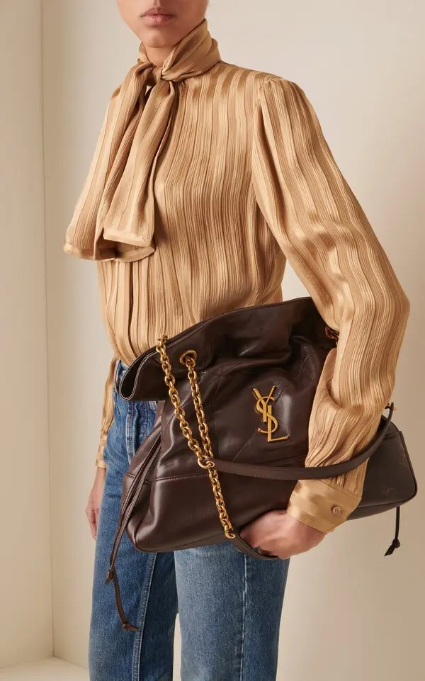 Saint Laurent Jamie Leather Shopping Bag