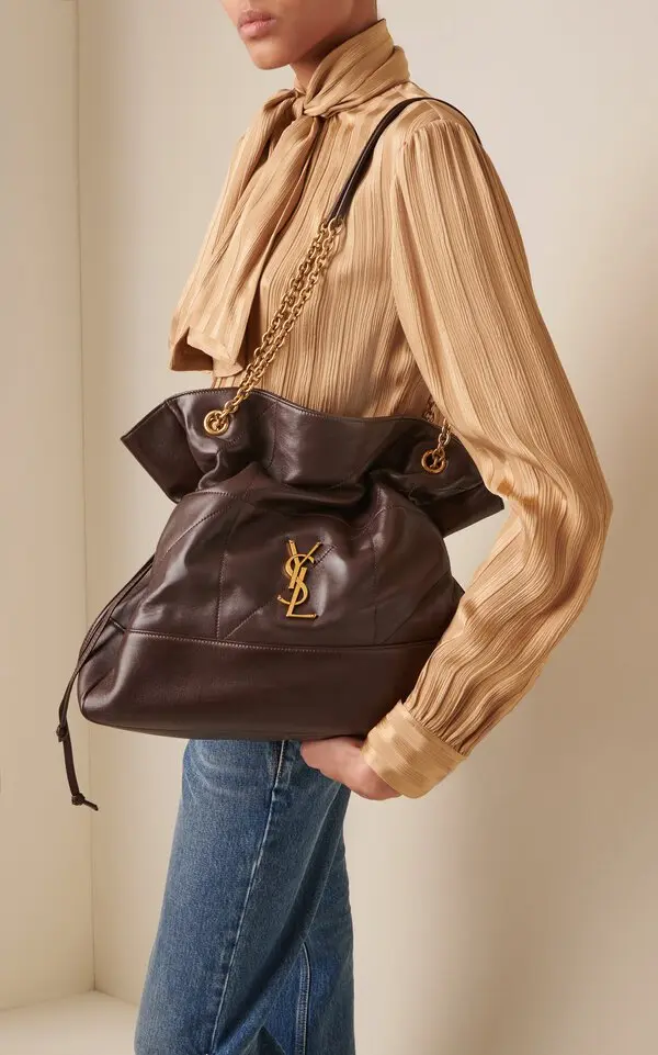 Saint Laurent Jamie Leather Shopping Bag