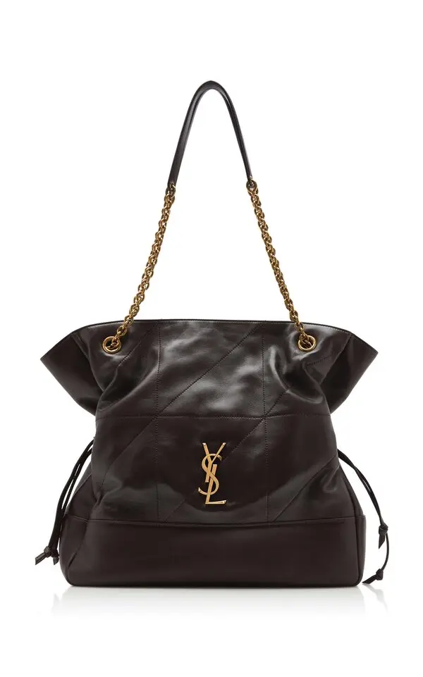 Saint Laurent Jamie Leather Shopping Bag - Brown