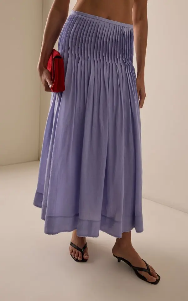 Lafayette 148 New York Voile Midi Skirt