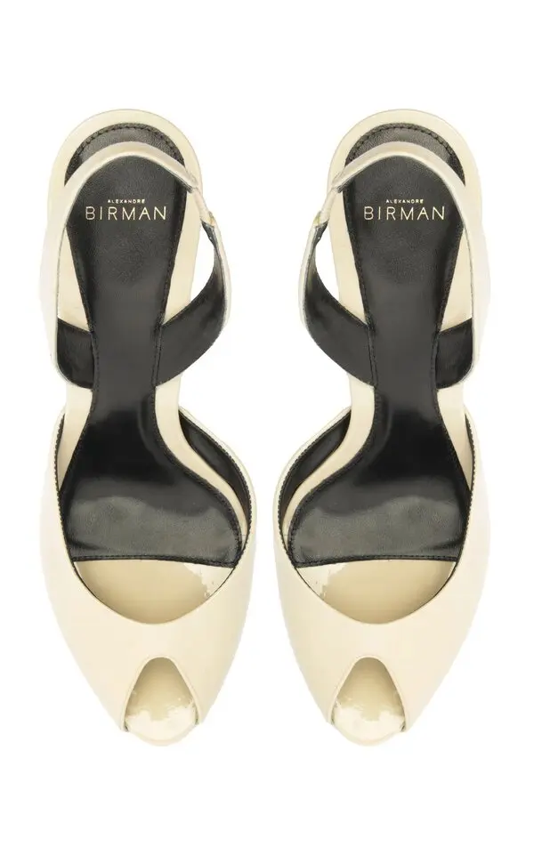 ALEXANDRE BIRMAN Miranda Patent Leather Slingback Pumps