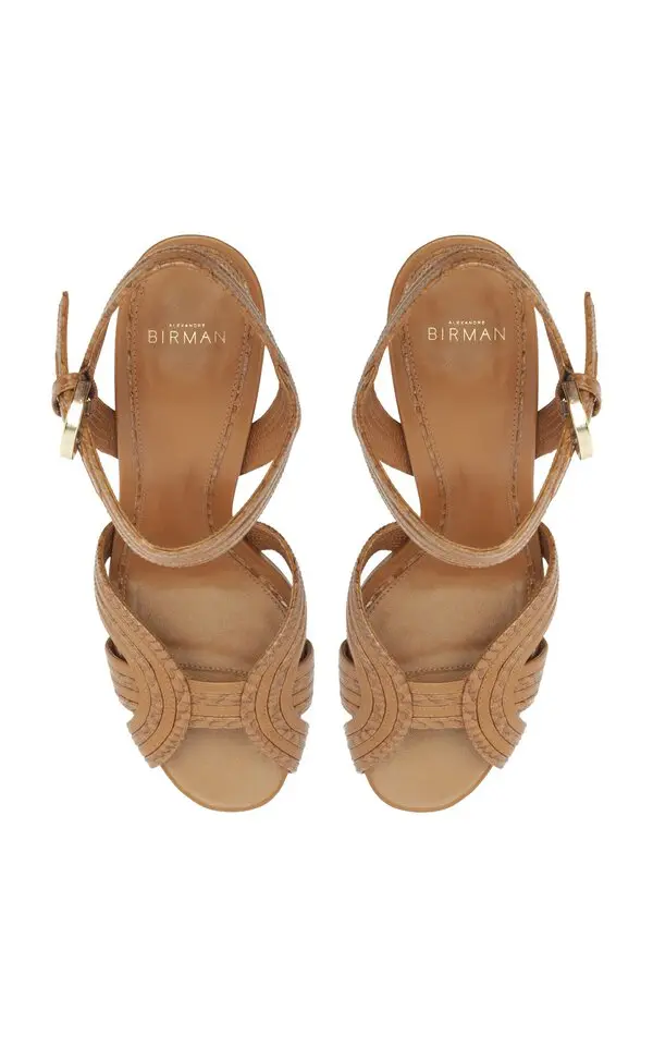 ALEXANDRE BIRMAN Naika Leather Platform Sandals
