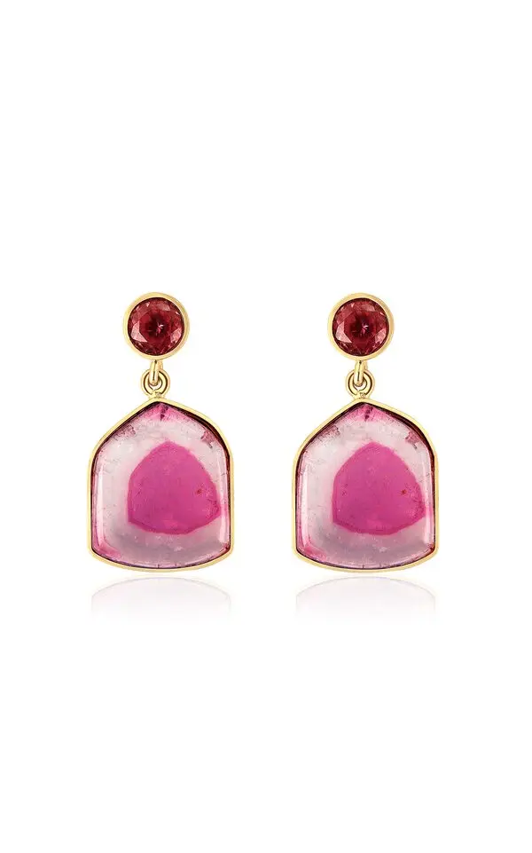 Jia Jia Tourmaline Slice Earrings