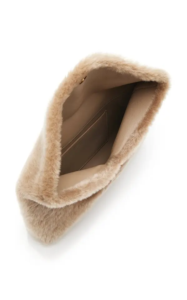 Saint Laurent Envelope Large Shearling Clutch Bag