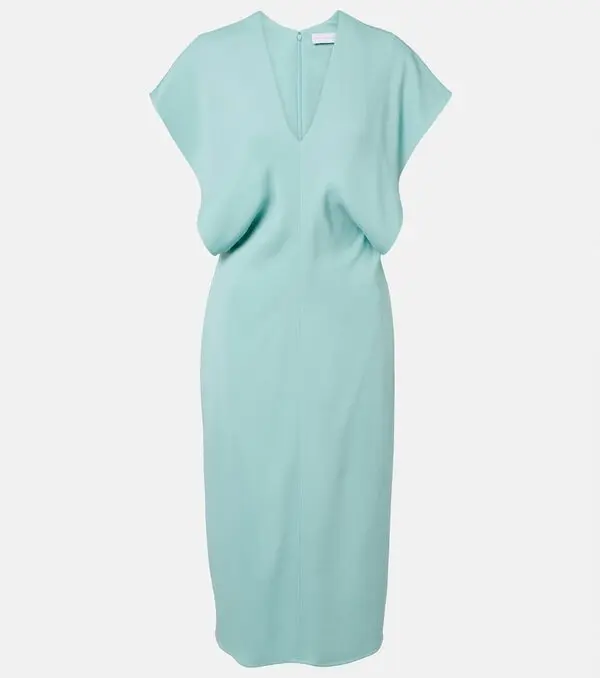 Stella McCartney Draped Midi Dress - Blue