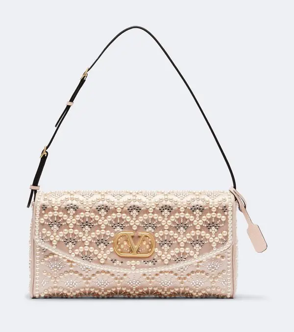 Valentino Garavani Devain Shoulder Bag - Pink