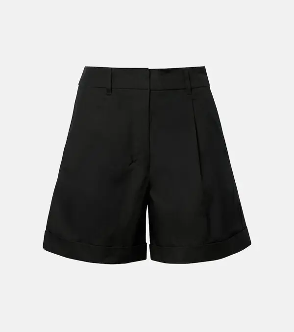 Max Mara Cotton Poplin Shorts - Green