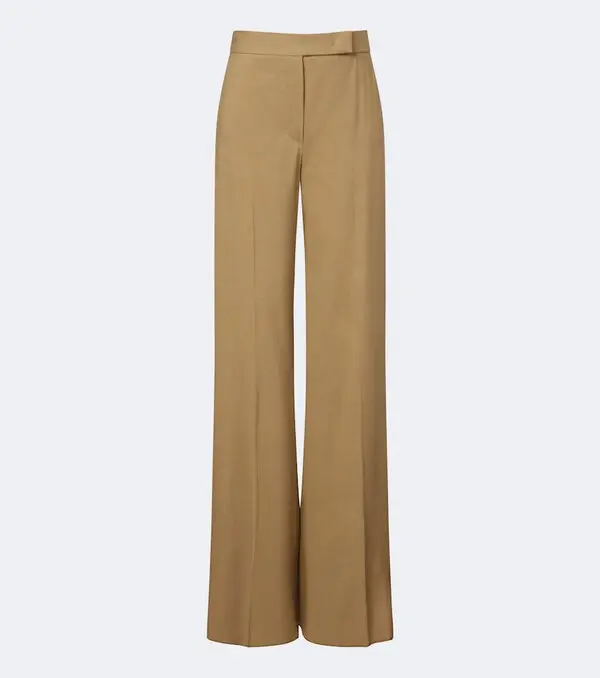 Max Mara Linen And Silk Twill Pants - Beige
