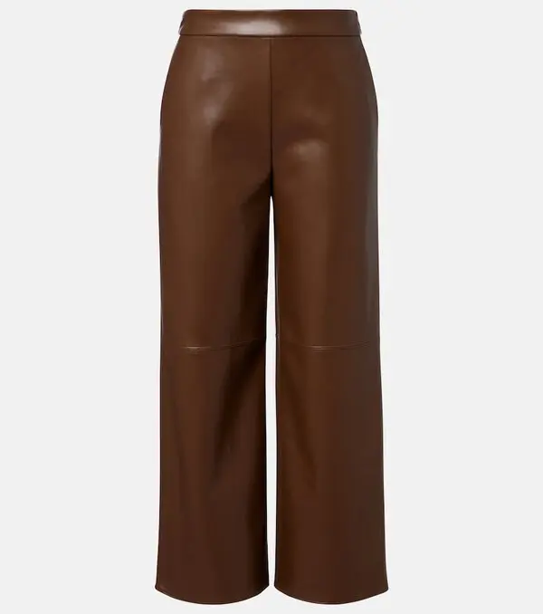 Max Mara Cropped Straight Leg Pants - Brown