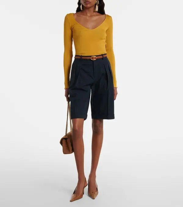 Saint Laurent Cotton Bermuda Shorts