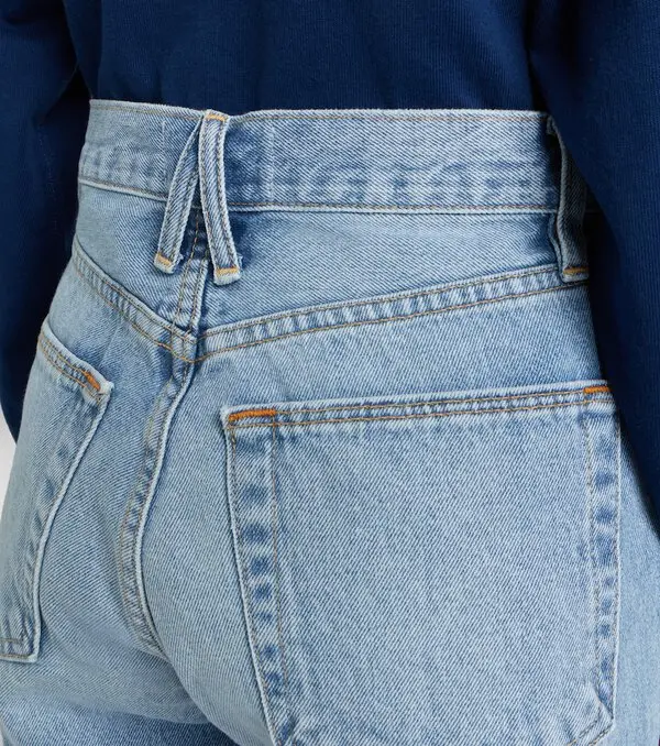 SLVRLAKE Bermuda Cut Off Frayed Denim Shorts
