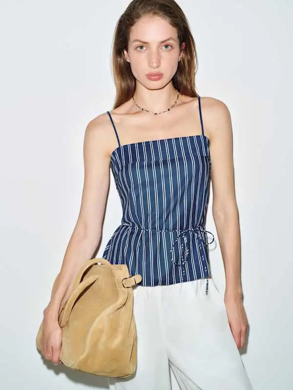REFORMATION Agusta Sleeveless Top - Blue