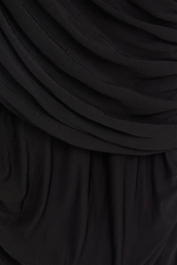 Zimmermann Asymmetric Ruched Jersey Maxis Dress