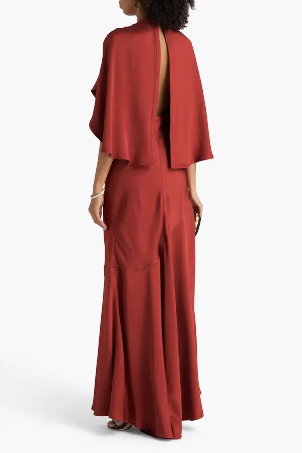 Zimmermann Capeeffect Satintwill Gown