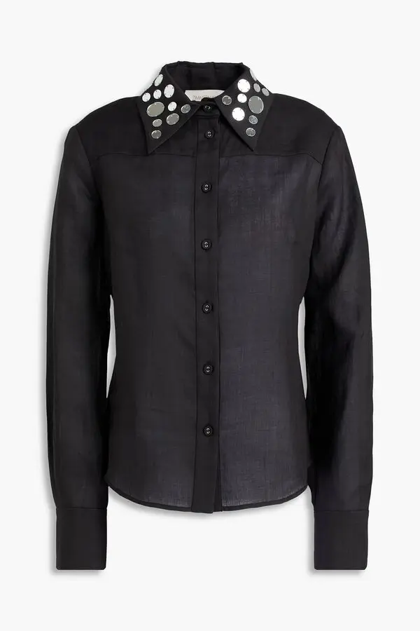 Zimmermann Embellished Ramie Shirt