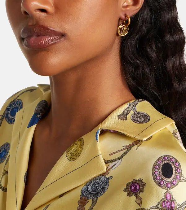 Versace Medusa Hoop Earrings - Gold