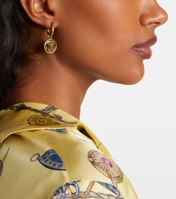 Versace Medusa Hoop Earrings - Gold