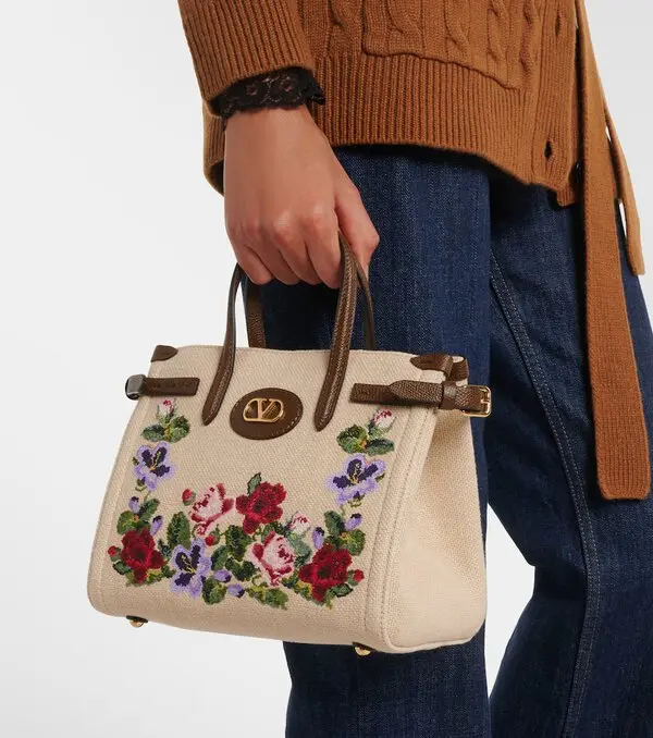 Valentino Garavani Antibes Medium Canvas Top Handle Bag - Multicoloured