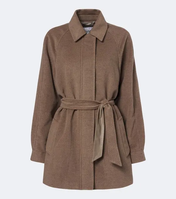 Max Mara Cashmere Wrap Coat - Brown