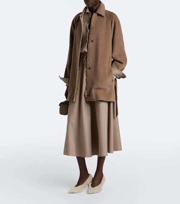 Max Mara Cashmere Wrap Coat - Brown