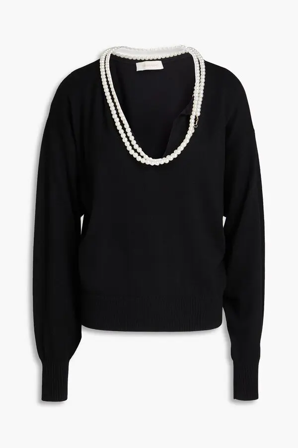 Zimmermann Faux Pearlembellished Wool Sweater
