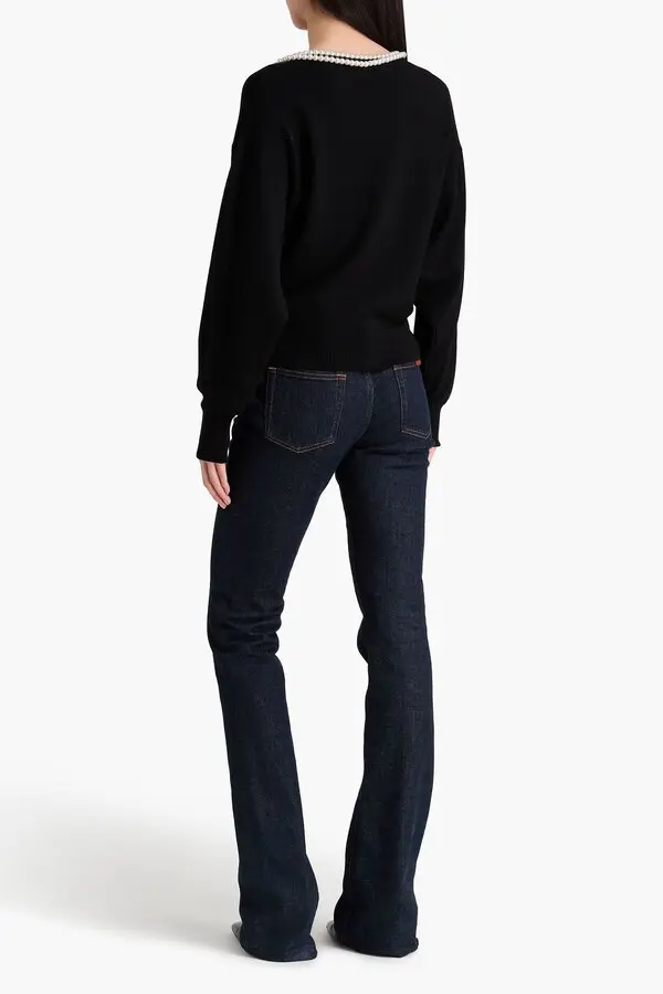 Zimmermann Faux Pearlembellished Wool Sweater