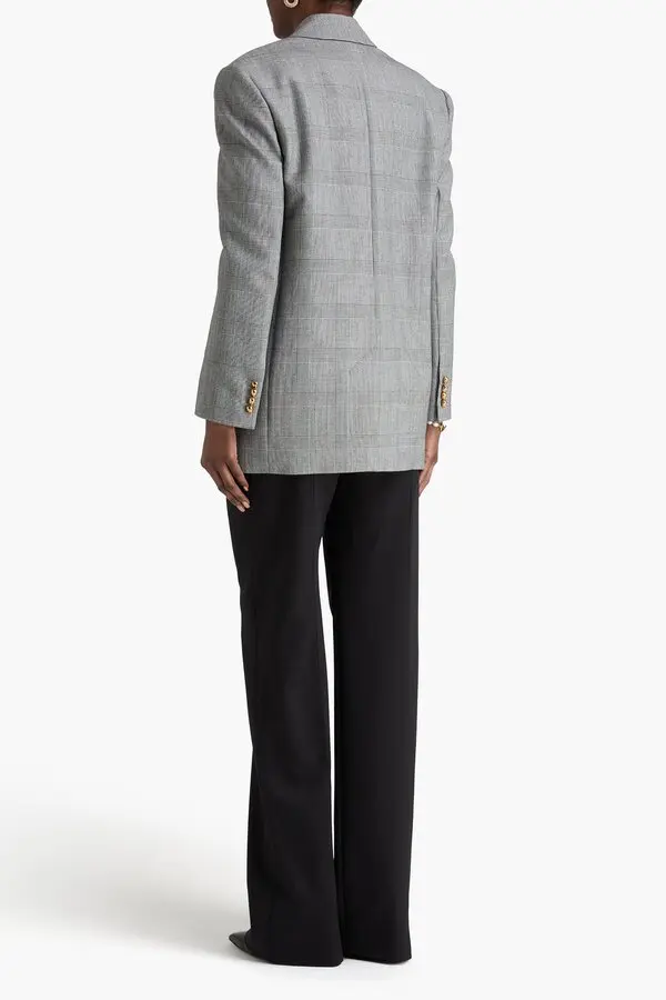 Zimmermann Doublebreasted Prince Of Wales Checked Woolblend Blazer