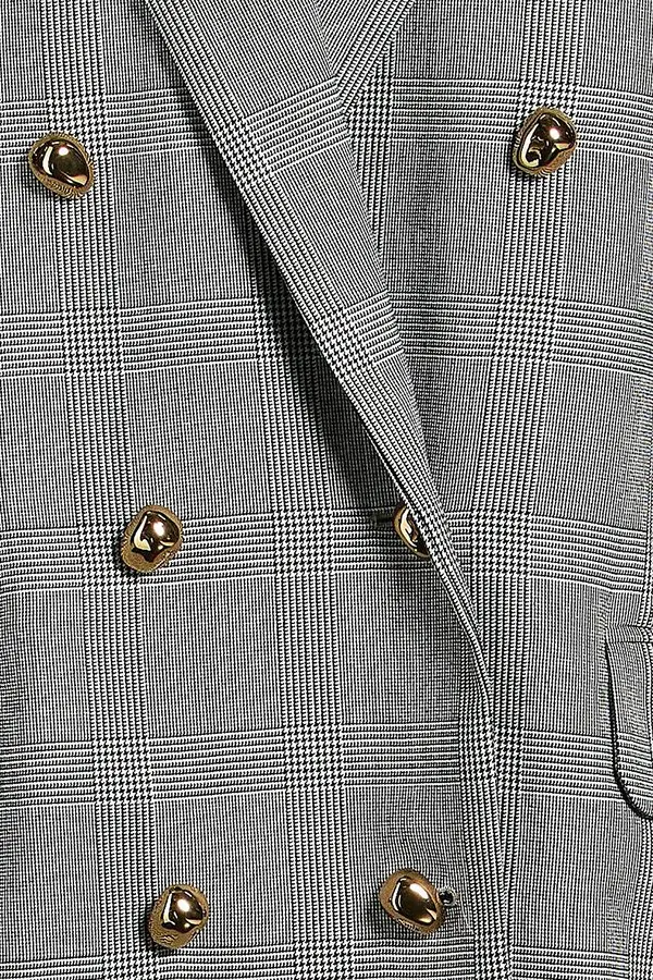 Zimmermann Doublebreasted Prince Of Wales Checked Woolblend Blazer