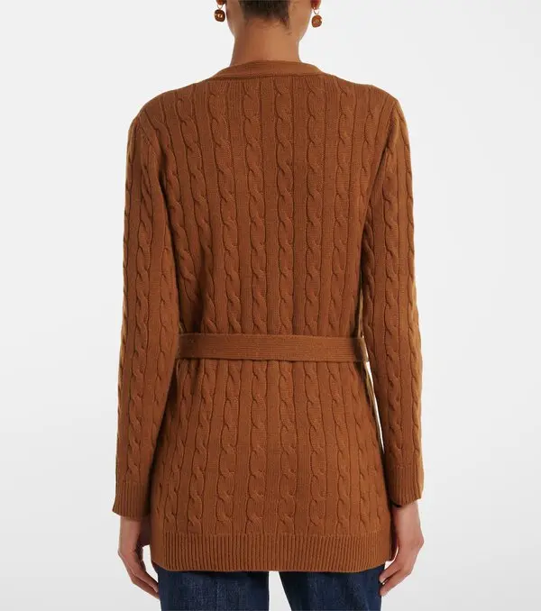 Valentino Garavani Cable-knit Cashmere Cardigan