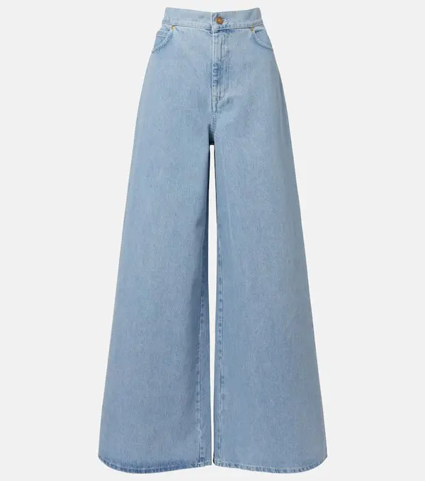 Max Mara High-rise Wide-leg Jeans - Blue