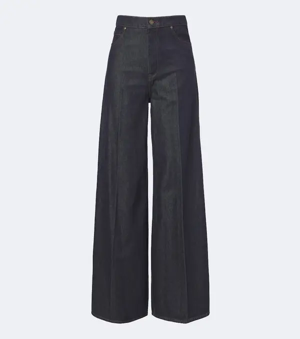 Max Mara High-rise Wide-leg Jeans - Blue