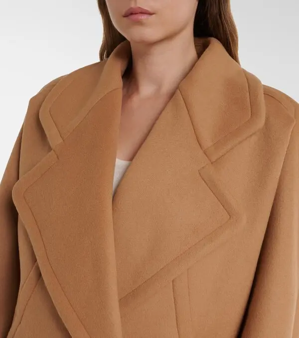 Stella McCartney Cropped Wool Peacoat