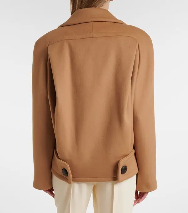 Stella McCartney Cropped Wool Peacoat