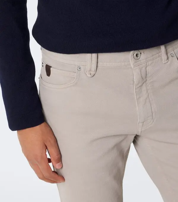 Brioni Slim Fit Jeans - Grey