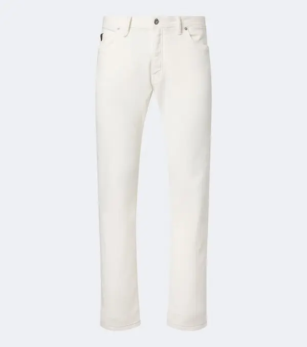 Brioni Slim Fit Jeans - White