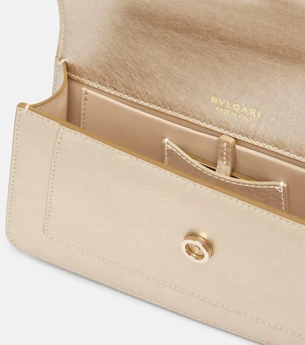BVLGARI Serpenti Forever Metallic Leather Clutch