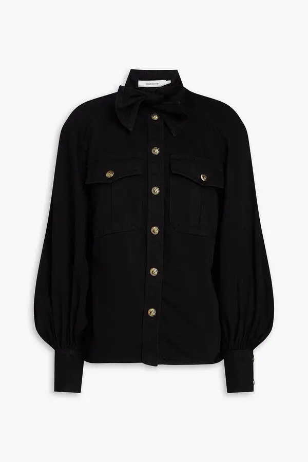 Zimmermann Pussybow Cottontwill Shirt