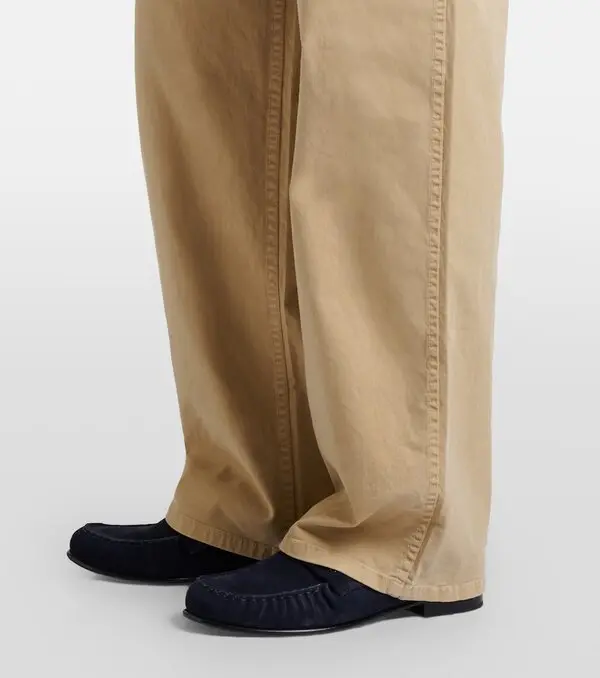NILI LOTAN Whitney Cotton Wide-leg Pants