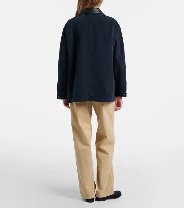 NILI LOTAN Whitney Cotton Wide-leg Pants