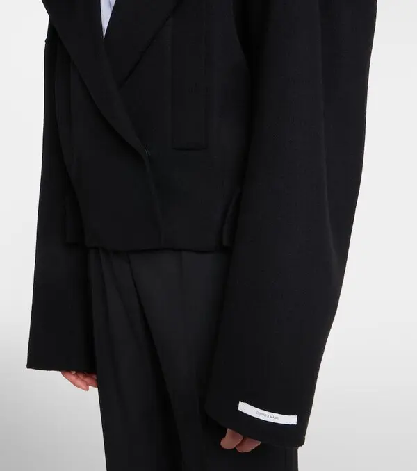 Sportmax Double-breasted Wool Jacket