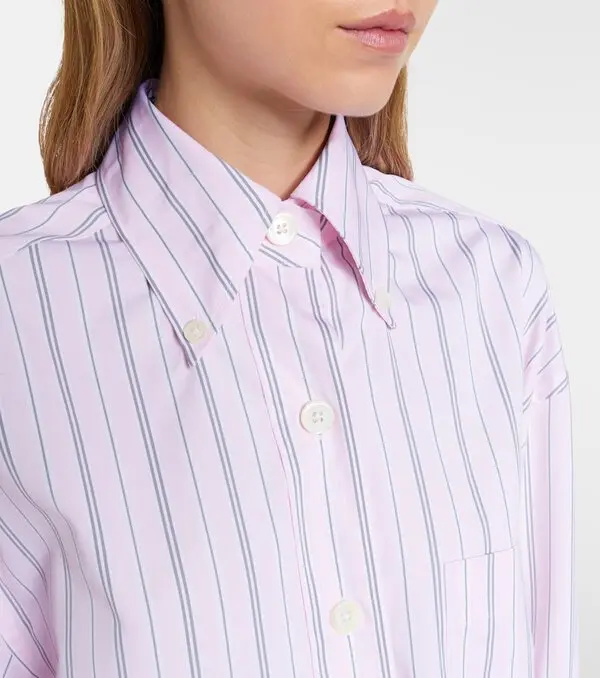 Thom Browne Striped Cotton Poplin Shirt