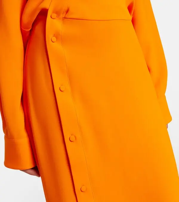 Balenciaga Off-shoulder Silk Gown