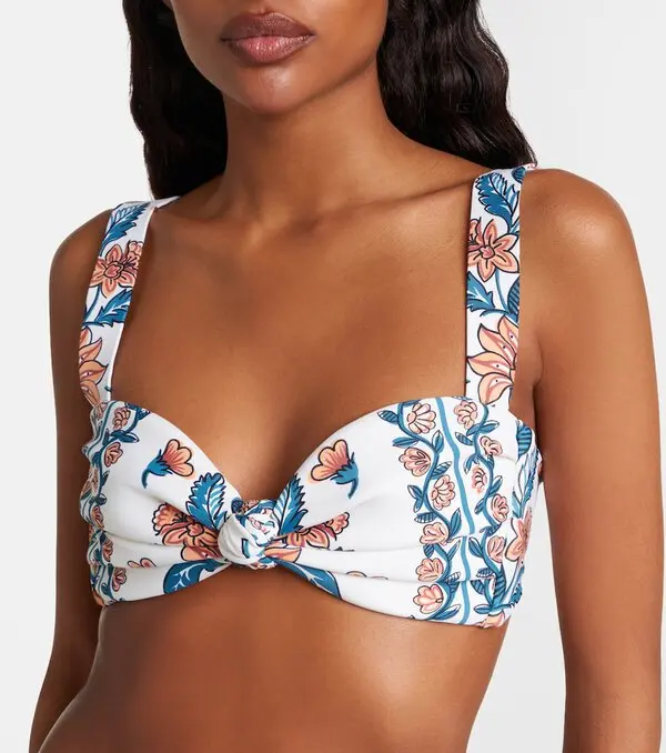 MONTCE Hayden Floral Bikini Top - Beige