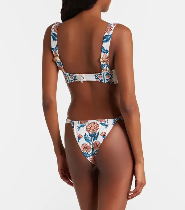 MONTCE Hayden Floral Bikini Top - Beige